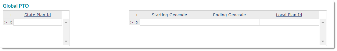 Setting Up Global PTO Plans