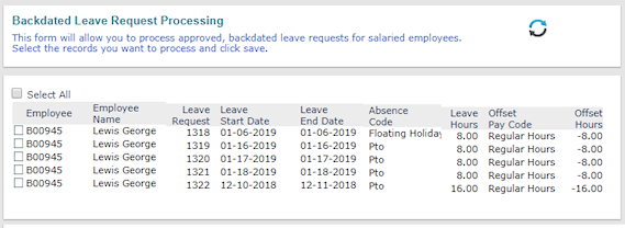 Working with Backdated Leave Requests