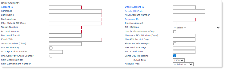 Maintaining Bank Accounts