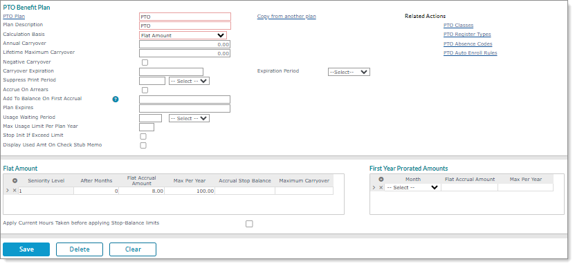 Defining First Year Prorated Amounts