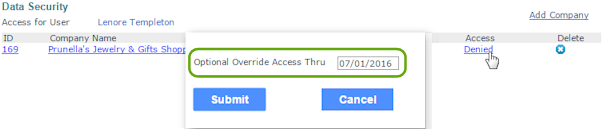 Granting User Access to Former Clients and Employees
