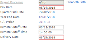 Establishing Information for Processing Payrolls
